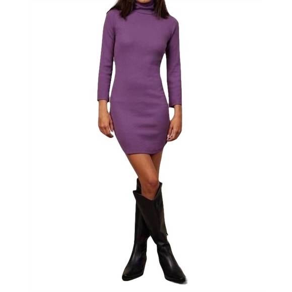 LAmade | Dresses | New Lamade Lexington Ribbed Turtleneck Dress In ...